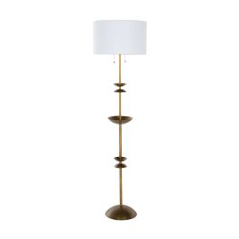 Antique Gold Cupped Floor Lamp